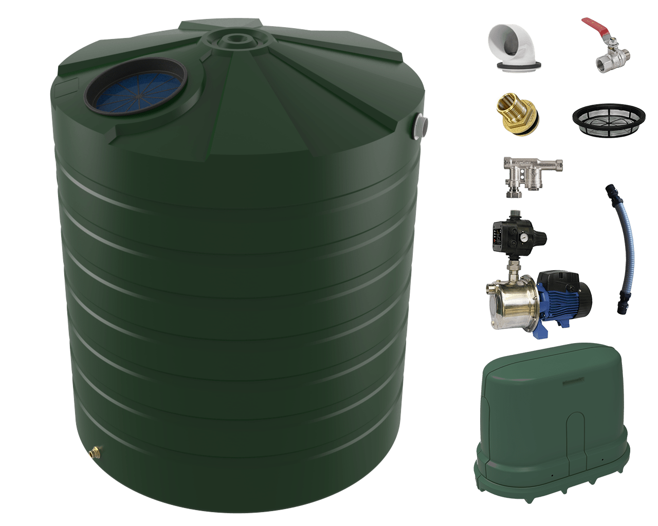 5000 Litre Tall Rainwater Tanks for Sale (poly) | Bushman Tanks