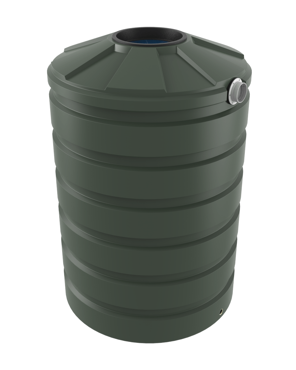1,200 Litre Round Stormwater Tank - Bushmans Industrial Tanks