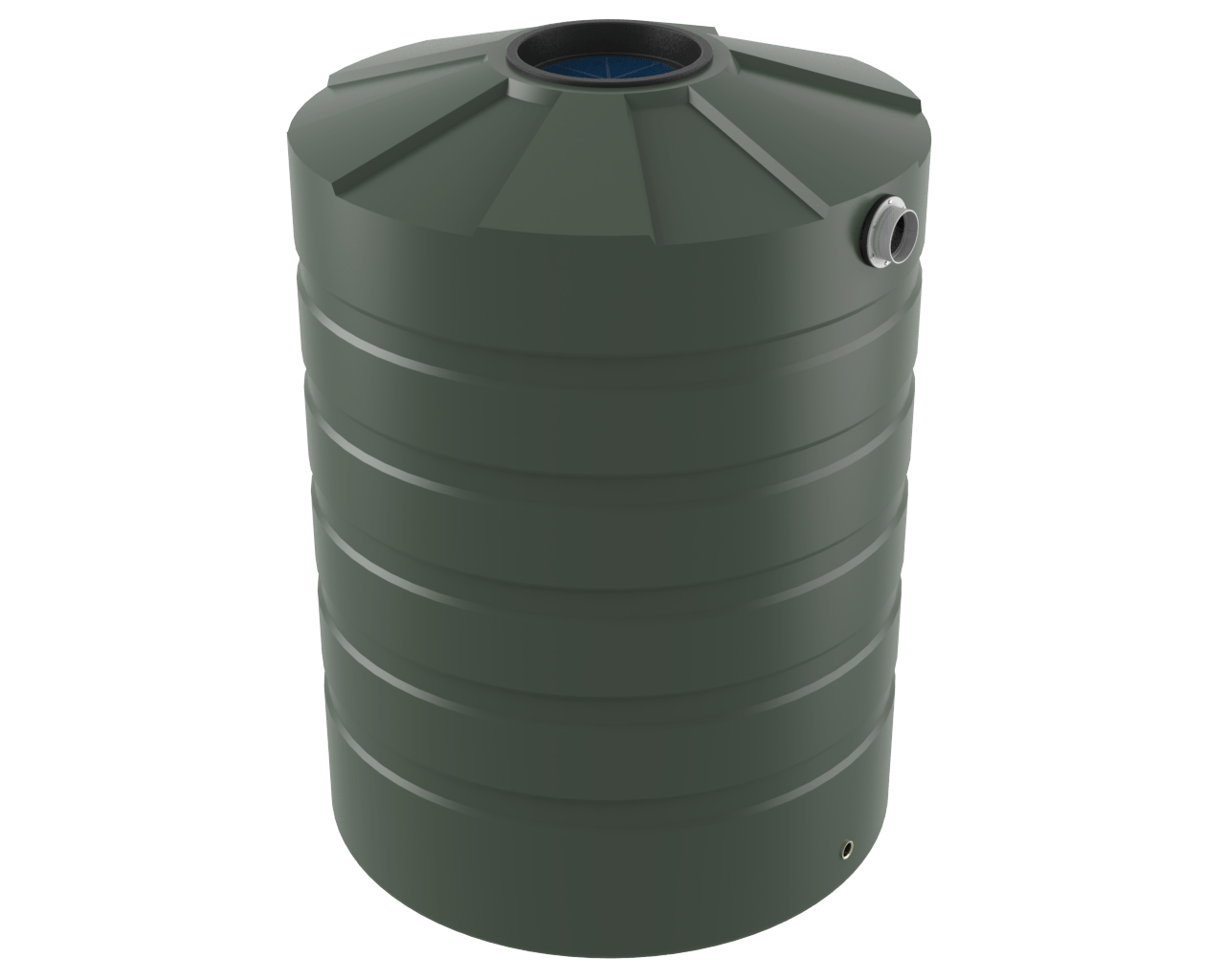1,500 Litre Round Stormwater Tank - Bushmans Industrial Tanks
