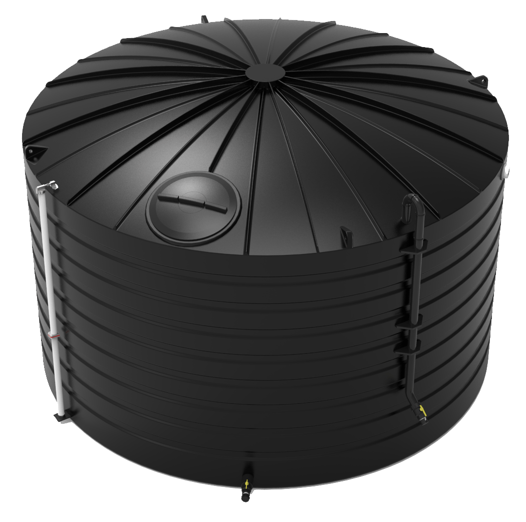 30000 Litre 3" Domed Fertiliser Storage Tank - Bushman Tanks