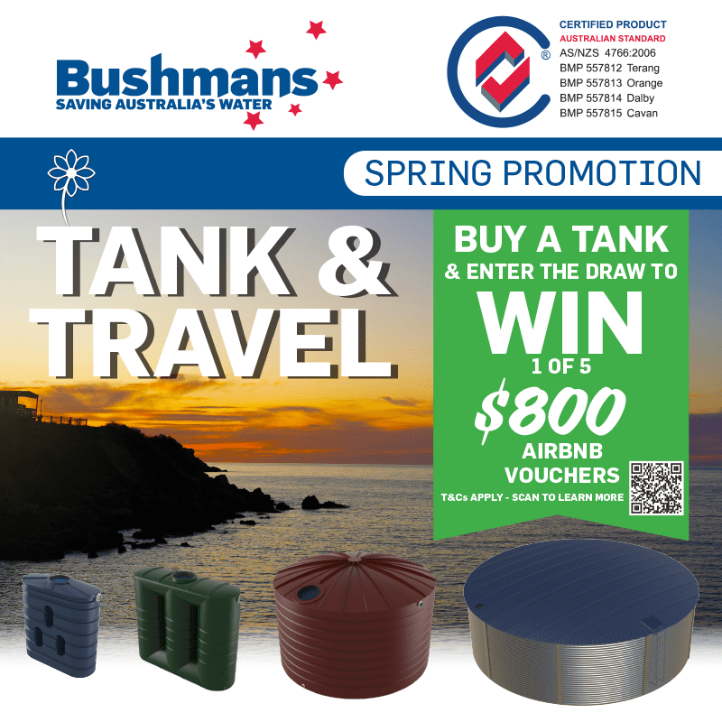 Water Tanks Specials: Bushmans Spring Promotion