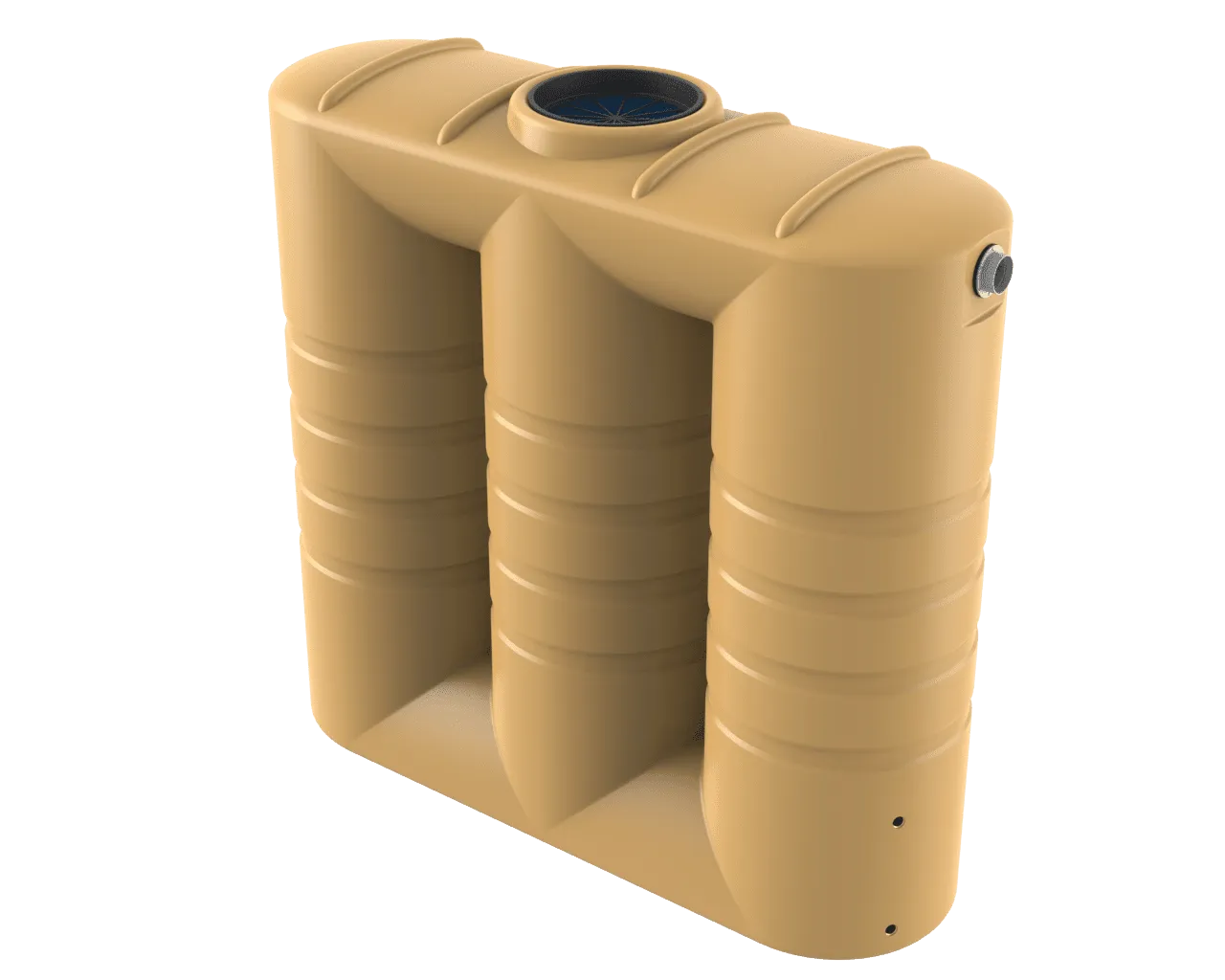 2,000L (440 Gal) Bushmans Slimline Poly Rainwater Tank - Bushman Tanks