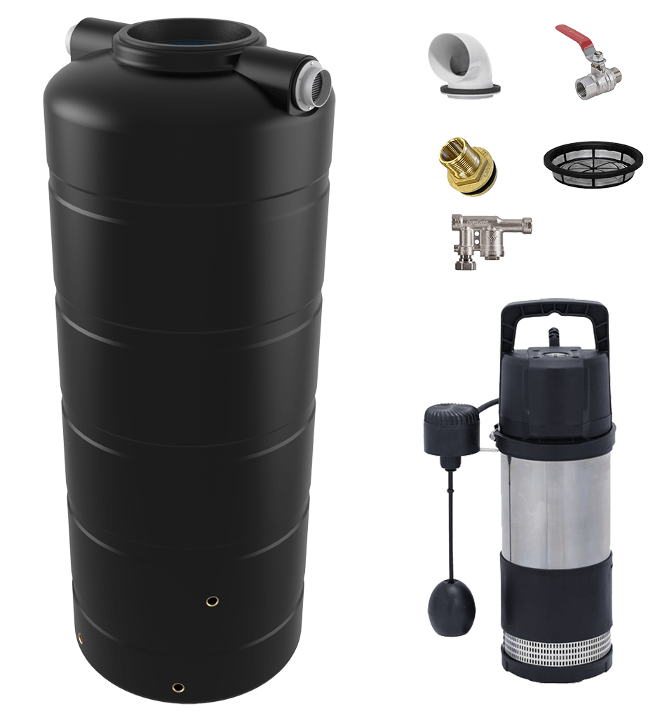1000 Litre Modular Slimline Submersible Pump Package - Bushman Tanks