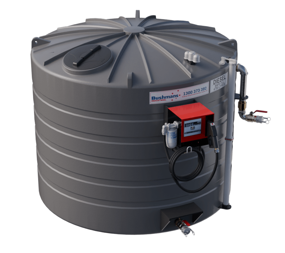 Poly Diesel Tanks with Pump & Storage Options | Bushmans