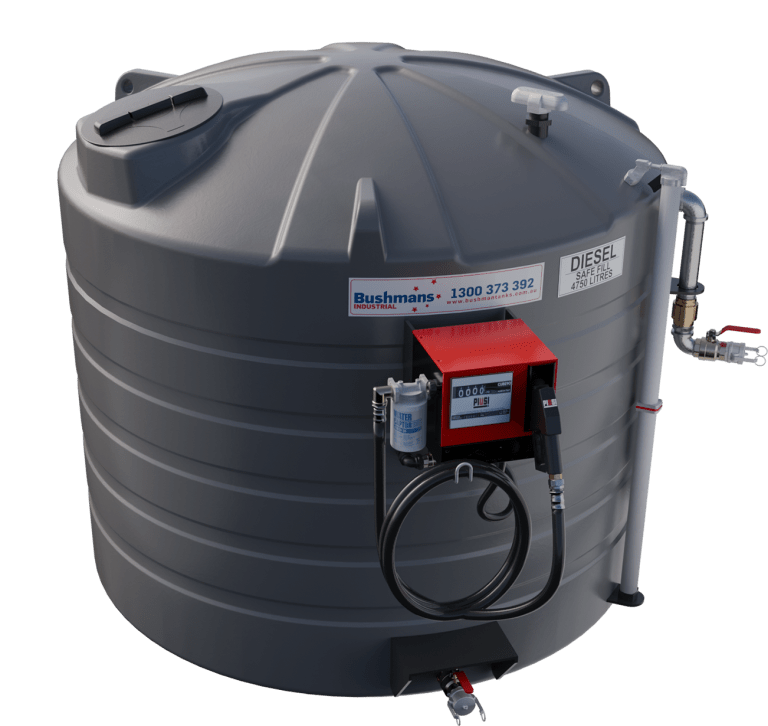 Poly Diesel Tanks with Pump & Storage Options | Bushmans