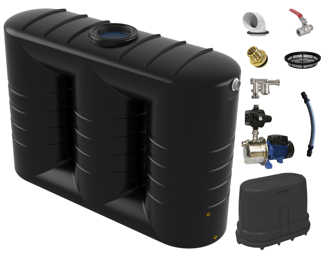 4000L Slimline Tank and House Pump Package - Bushman Tanks